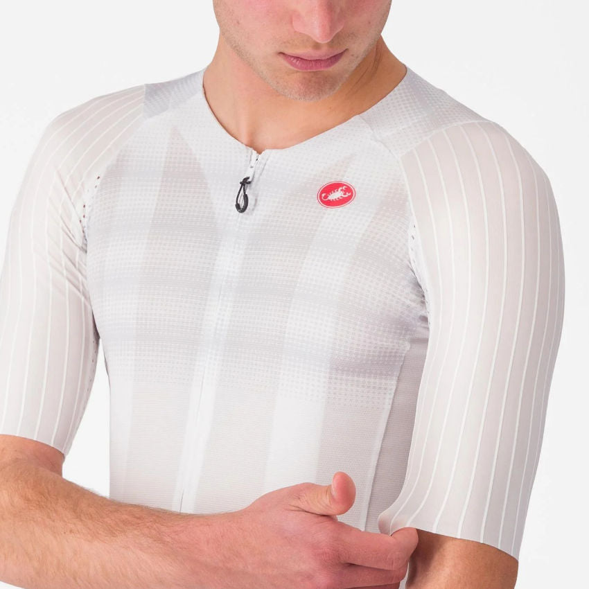 Maglia Castelli Manica Corta AERO RACE 8S Jersey Bianca | Alberto Guido ...